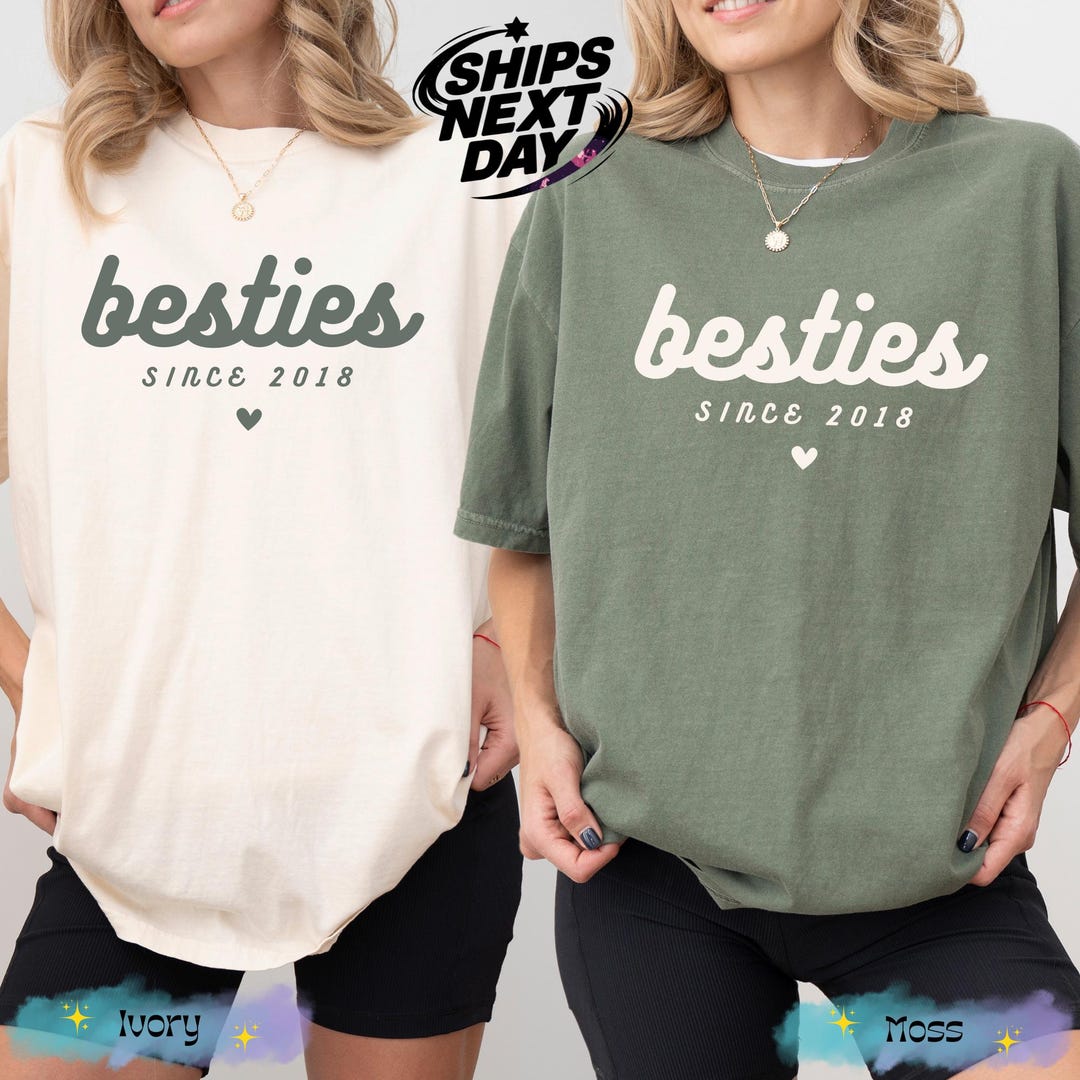 Personalized Best Friends Shirt, Custom BFF T-shirt, Matching Besties ...