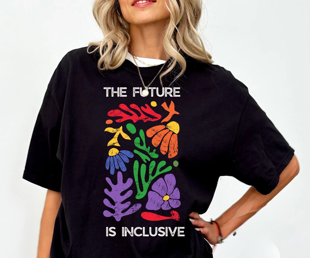The Future is Inclusive Comfort Colors® Shirt, Rainbow Pride Tee, Trans ...