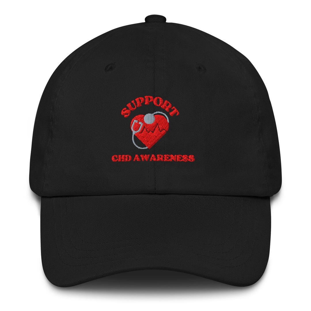 Congenital Heart Defect Awareness Embroidered Hat CHD Support Trucker ...