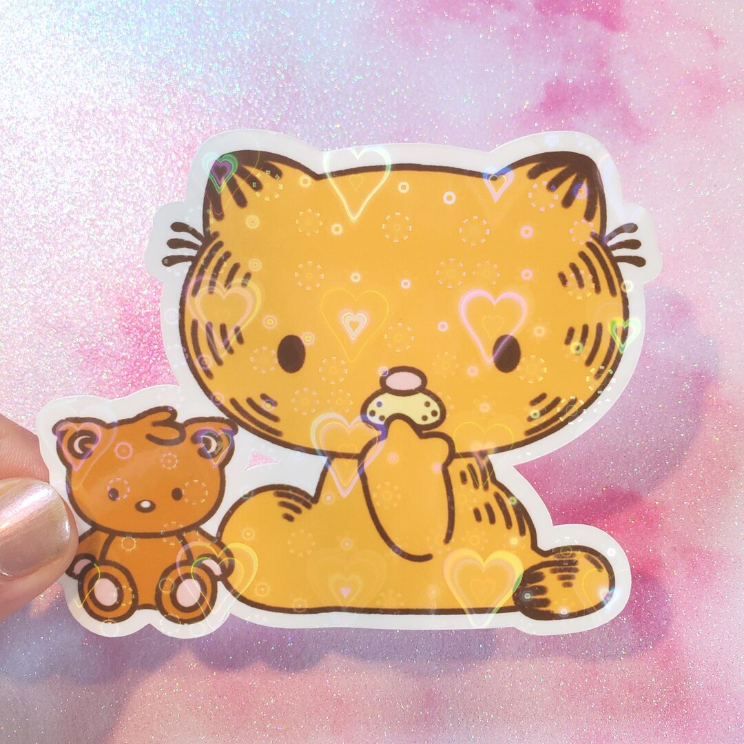 Hello Garfield Sticker - Etsy