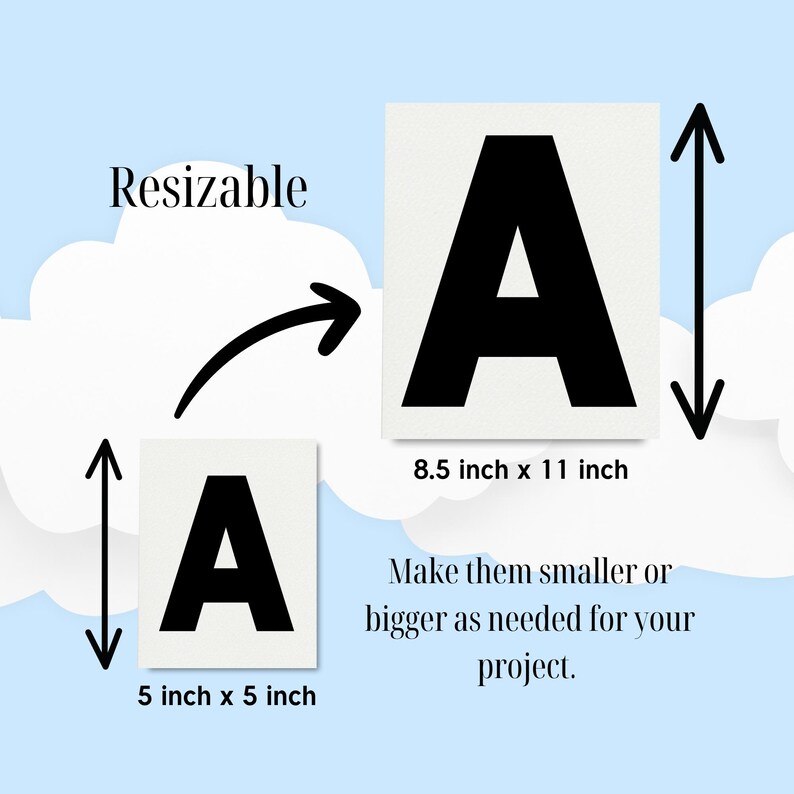 Black Art Deco PNG Alphabet Letters A-Z Numbers 0-9 Printable Resizable ...