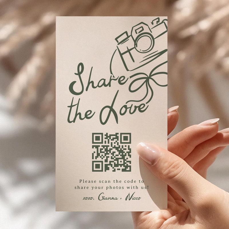 Hand Drawn Card Qr Code - Etsy