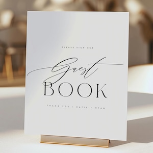 Wedding Guest Book Sign, Please Sign Our Guestbook Sign Printable ...
