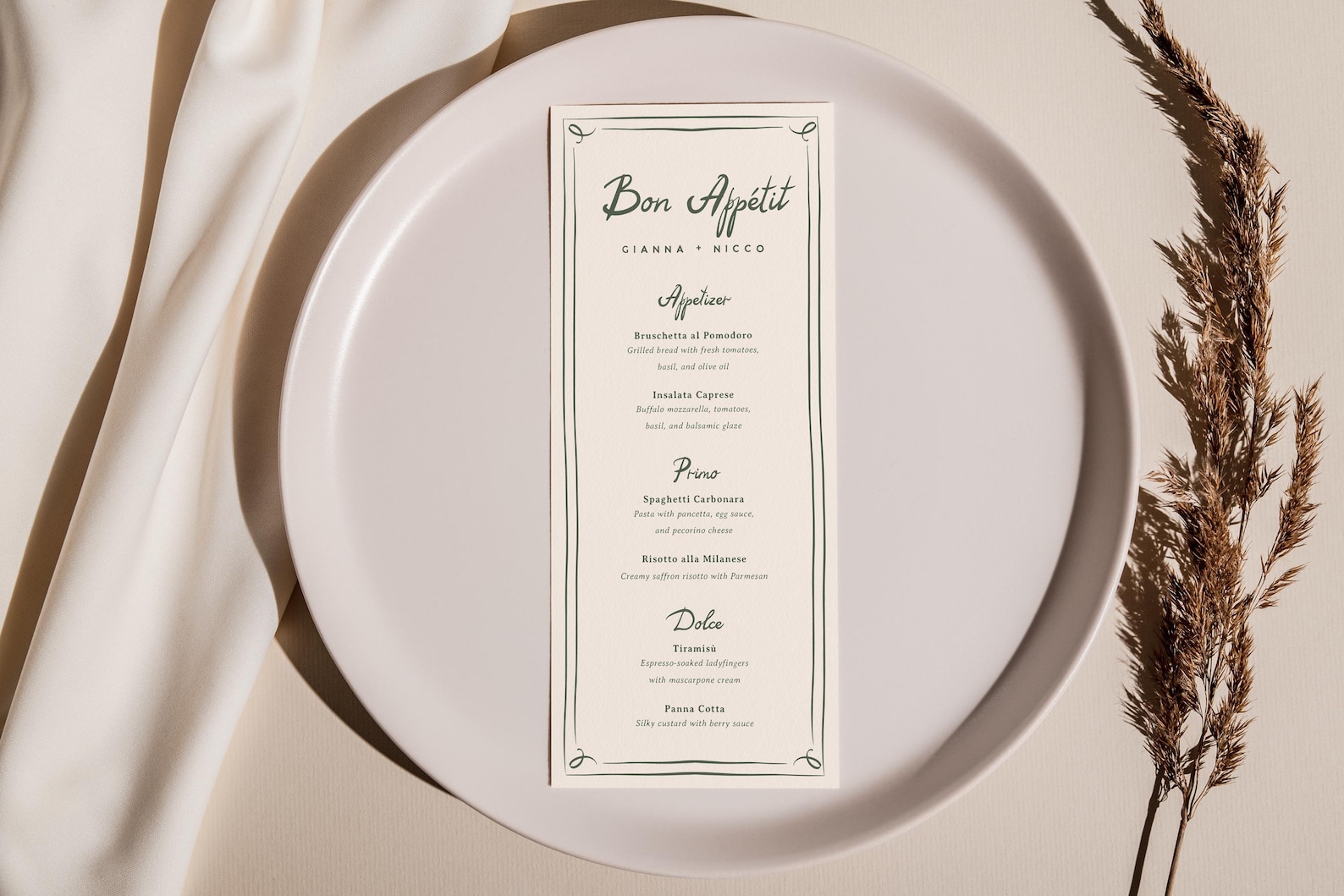 Hand Drawn Wedding Menu Template, Printable Menu Card, Handwritten Menu ...