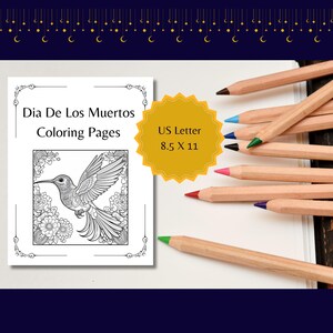 Printable Dia De Los Muertos Coloring Pages Instant Download - Etsy