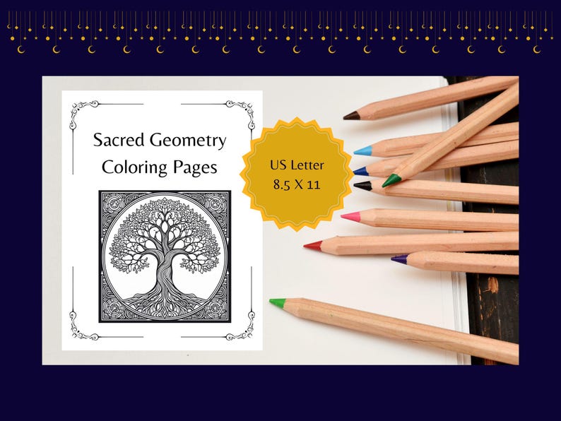 Printable Sacred Geometry Coloring Pages, Mandala Coloring Pages - Etsy