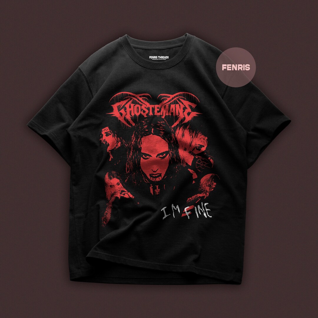 Premium Ghostemane T-shirt Hexada Album ANTI ICON Album Ghostemane New Album Shirt Unisex Heavy ...