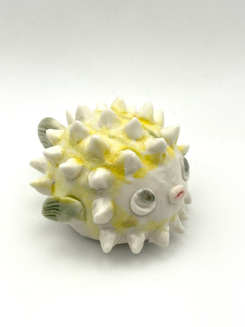 Puffer Fish Porcelain Figure - Etsy