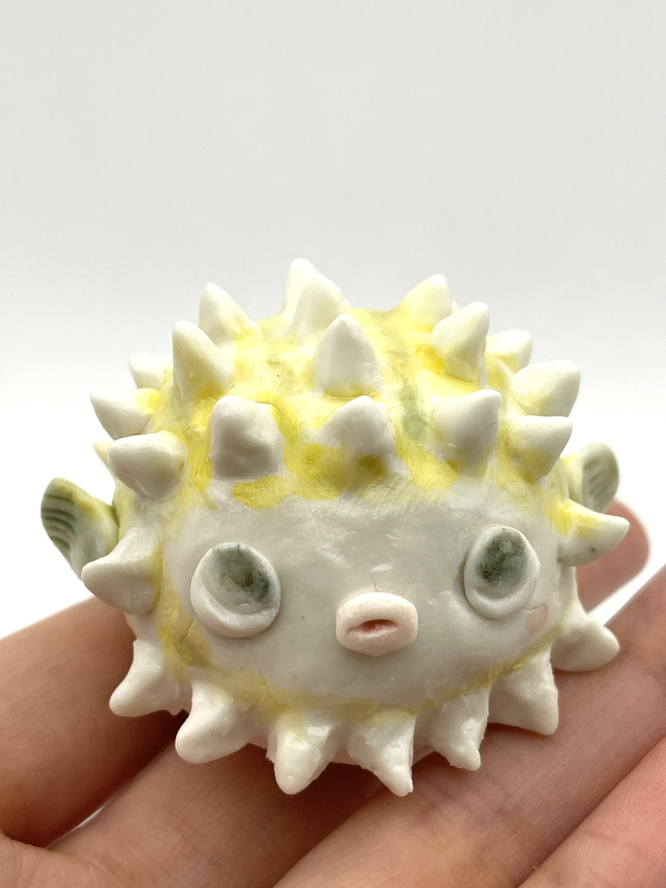 Puffer Fish Porcelain Figure - Etsy