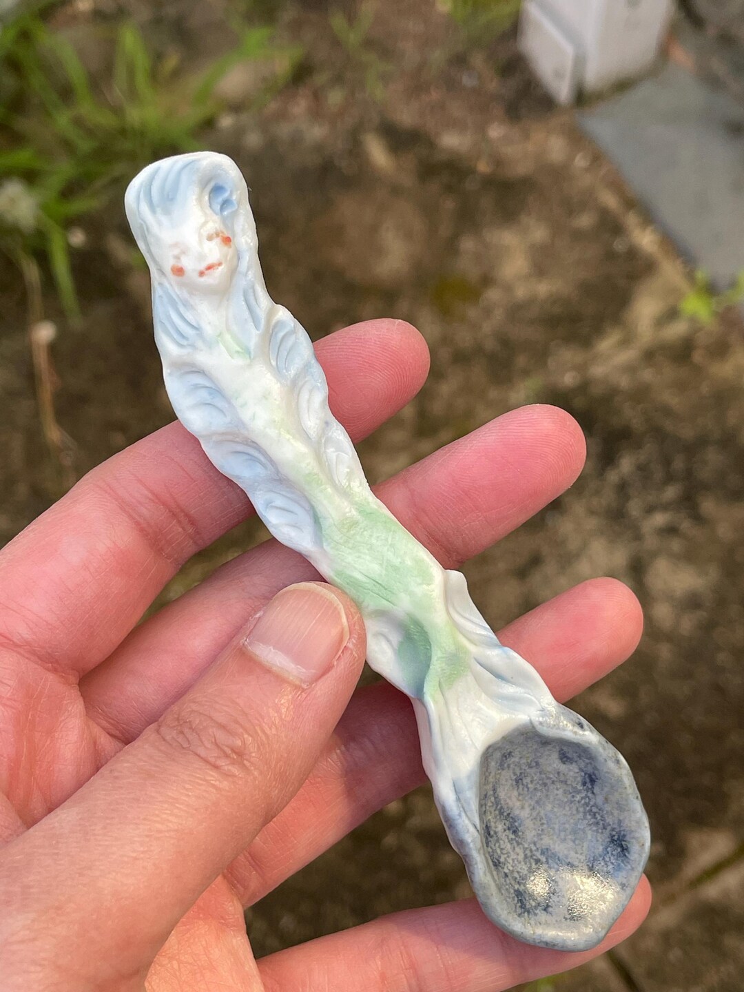 Hand-sculpted Porcelain Mermaid Spoon - Etsy
