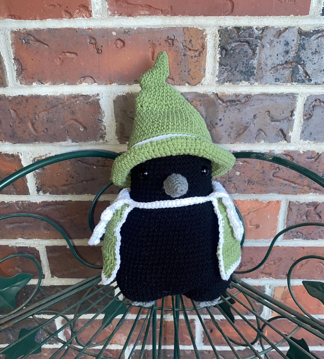 Crochet Crow Plushie With Removable Clothes Crow Stuffed Animal ...