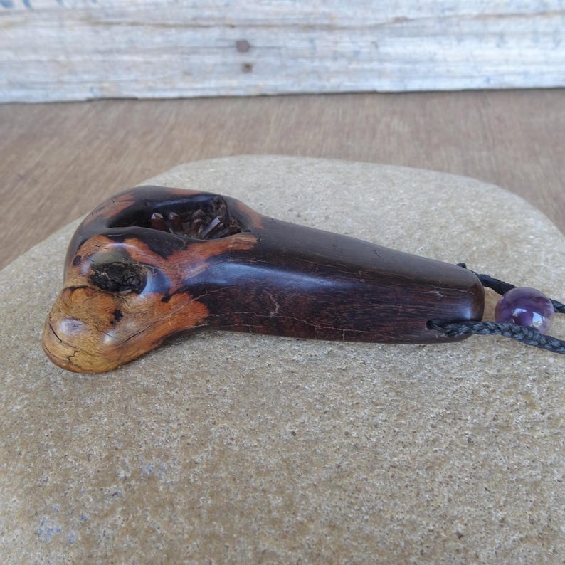 Quartz Crystal, Gidgee Root Wood, Super Seven Necklace in Fully ...