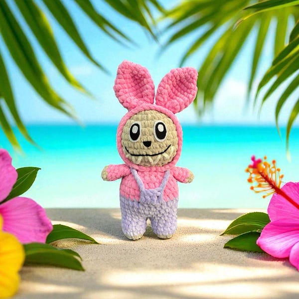 Pink Labubu Heart Eyes - Etsy