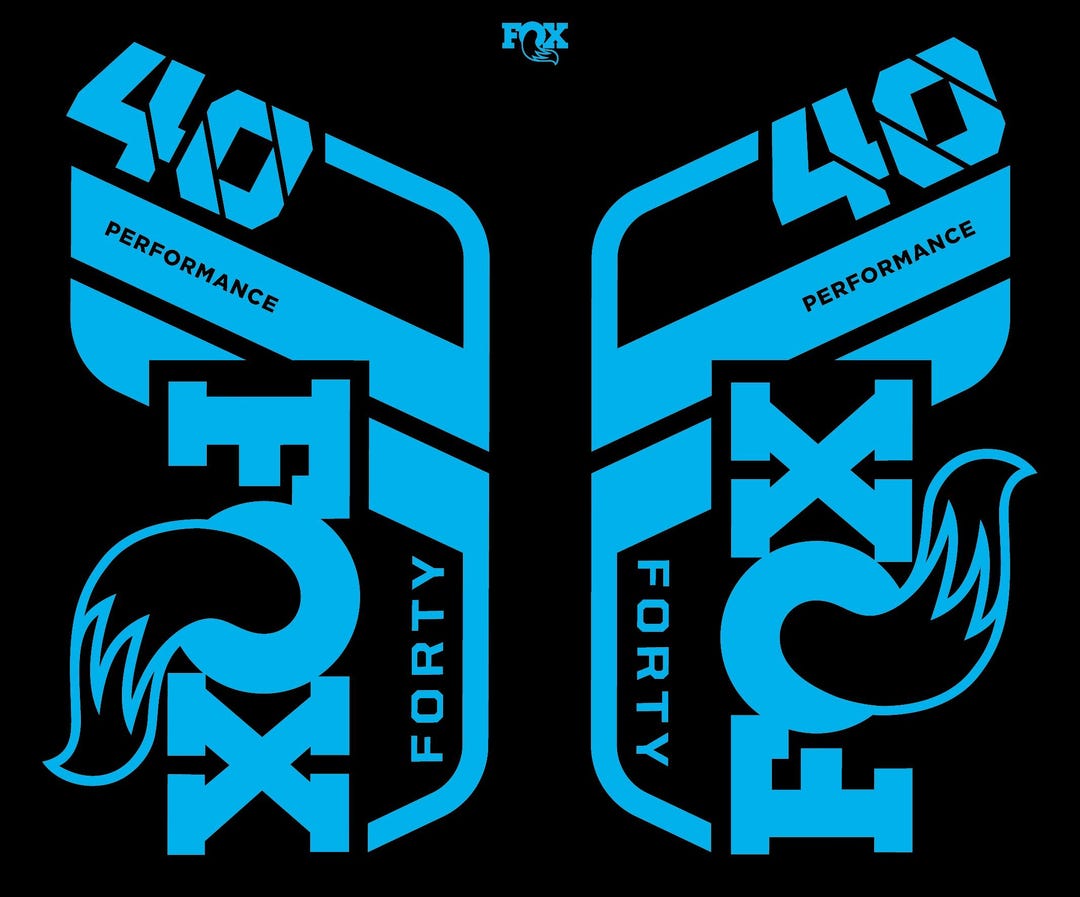 Fox 40 Performance Forks Decals Sticker Mountain MTB Bike Downhill Jump ...