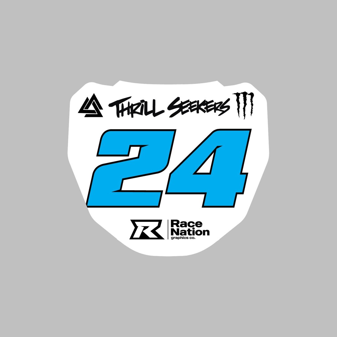 ODI DH Mountain Bike Front Number Plate Custom GRAPHIC Surron Talaria ...