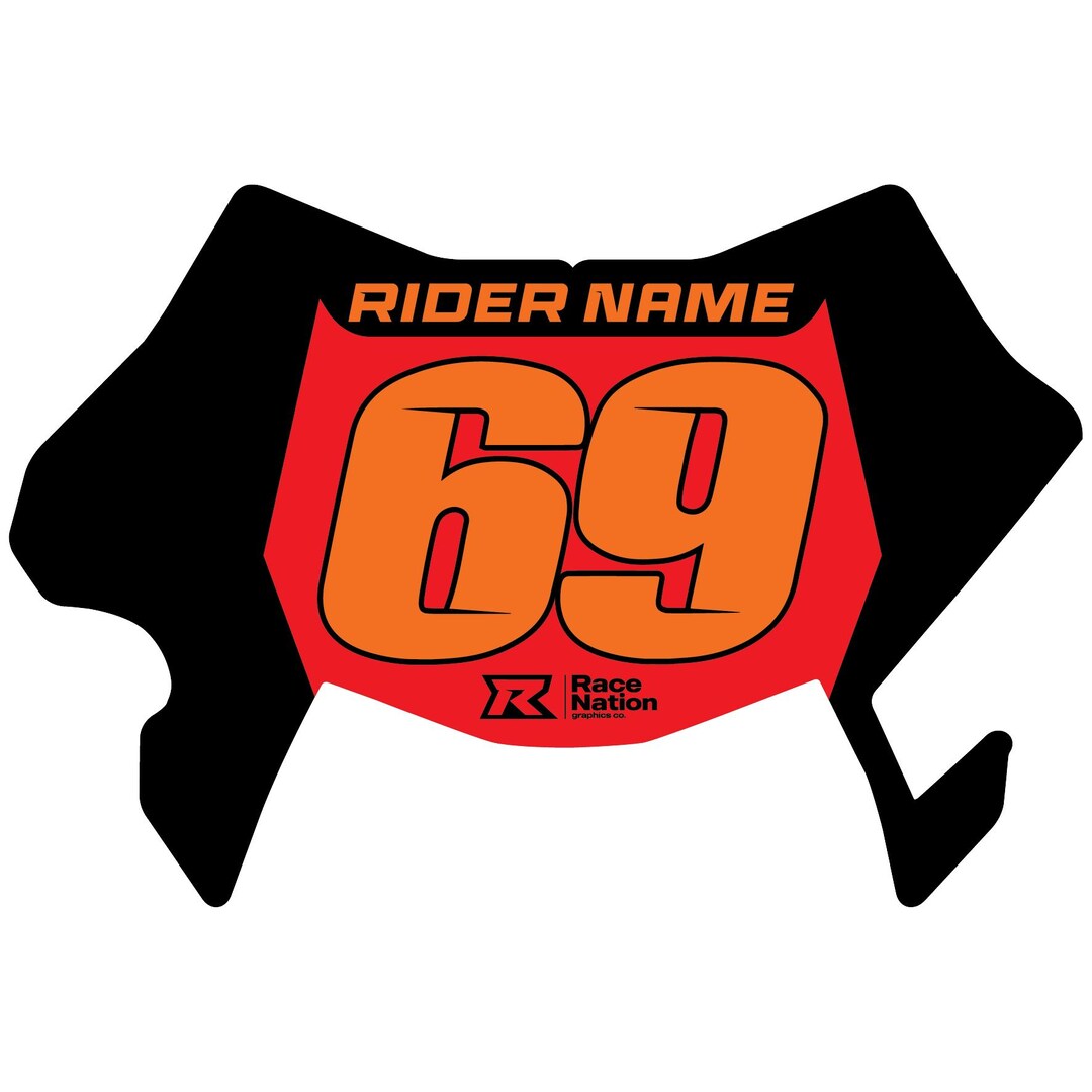 Surron Ultra Bee Front Number Plate Board Custom Sticker Graphic Thick ...