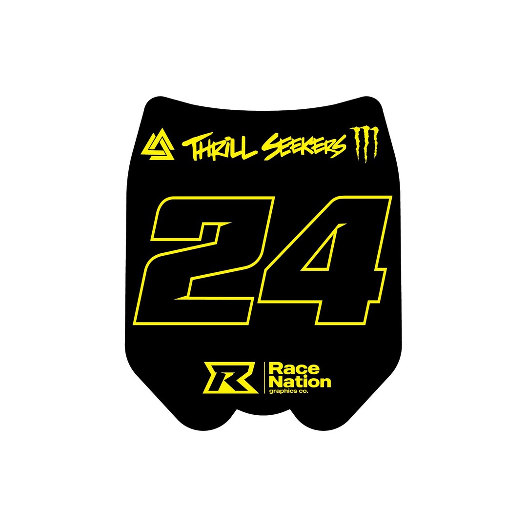 Talaria Sting Front Number Plate Board Custom Sticker Graphic Thick ...