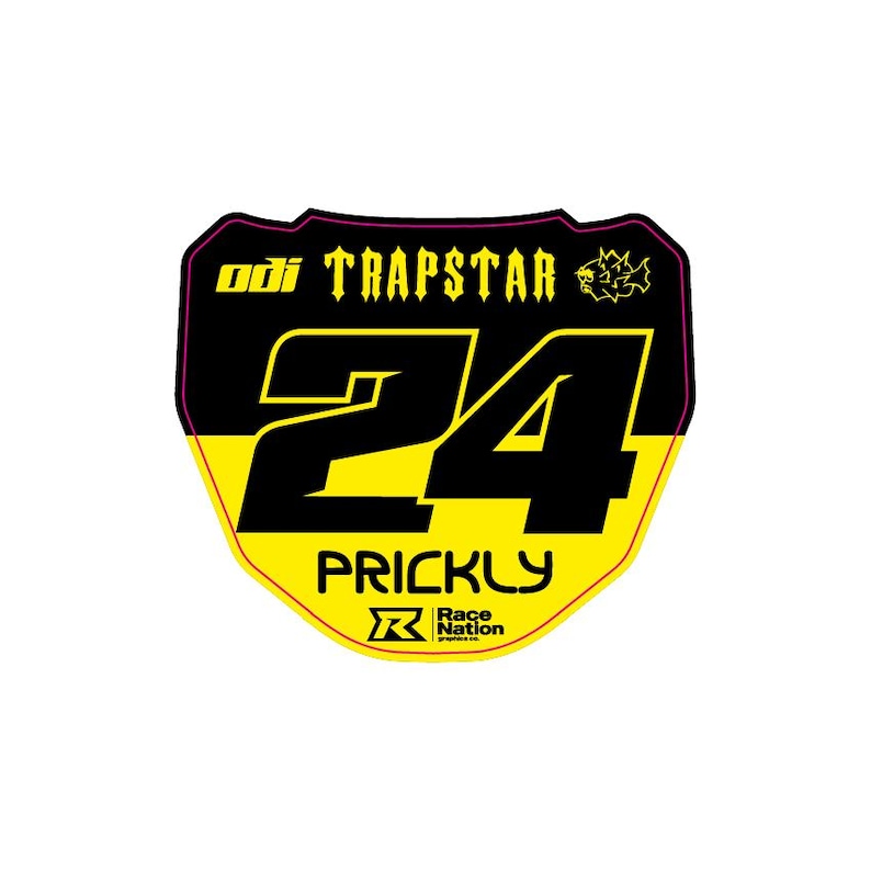 ODI DH Mountain Bike Front Number Plate Custom GRAPHIC Surron Talaria ...