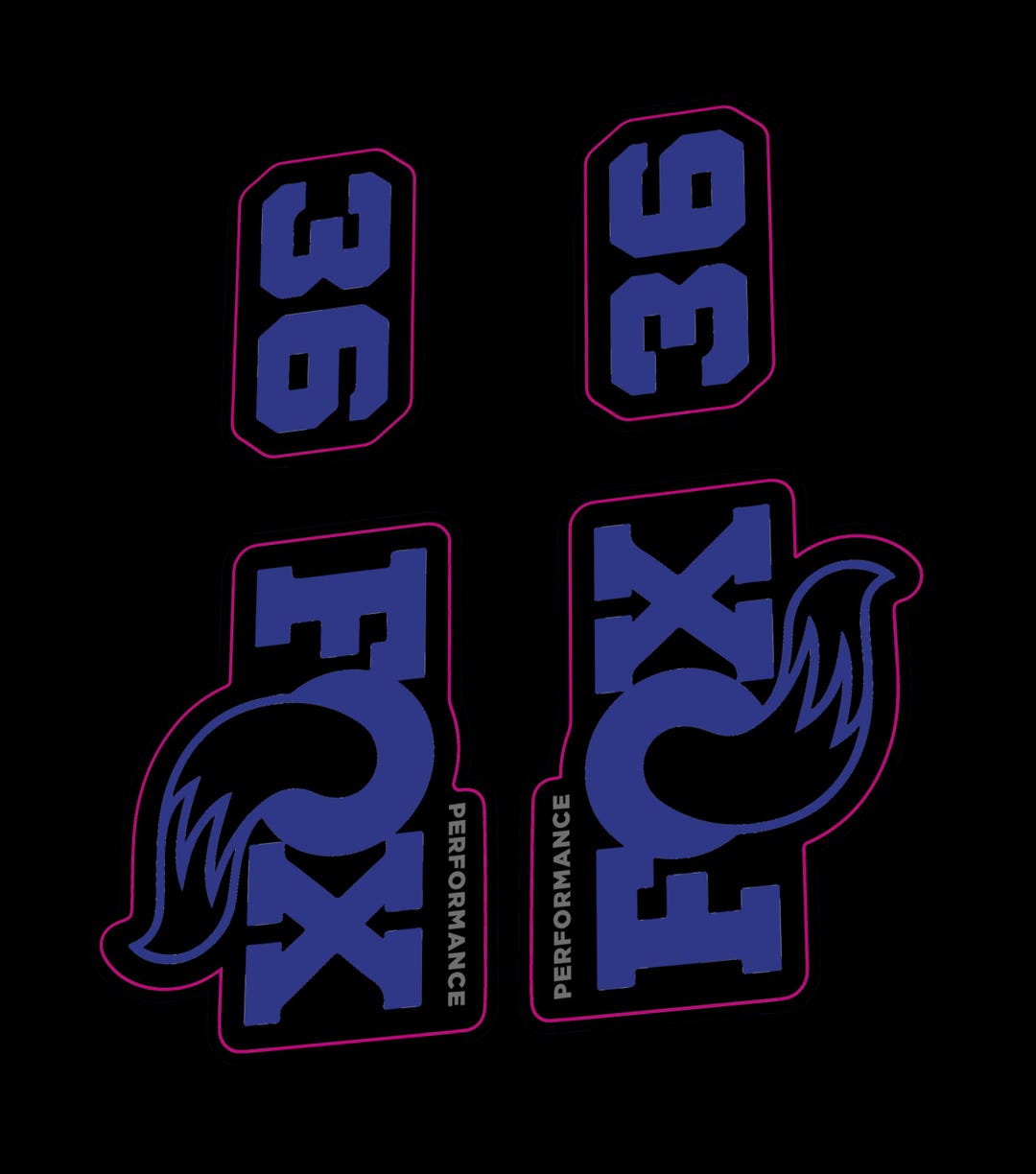 Fox 36 Performance Fork Decal Kit Sticker Mountain MTB Bike Downhill ...