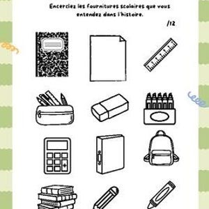 Back to School/ La Rentrée Scolaire French Listening Activity - Etsy