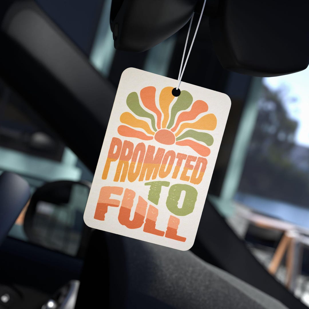 Promoted to Full Air Freshener | Unique Gift for Full Professors ...