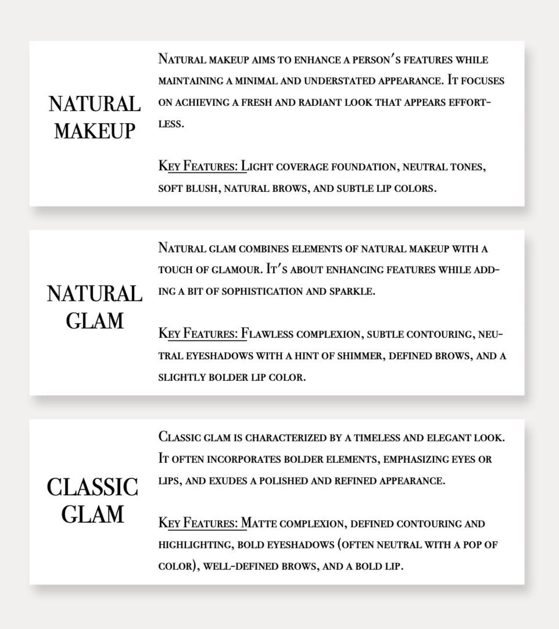 Bridal Hair and Makeup Template Guide Sample Timelines, Beauty Dictionary, & Budgeting Tips - Etsy