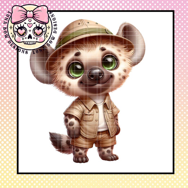 Safari Animals Clipart Set | 10 Cute Explorer Animal Pngs | Jungle Adventure Digital Download ...