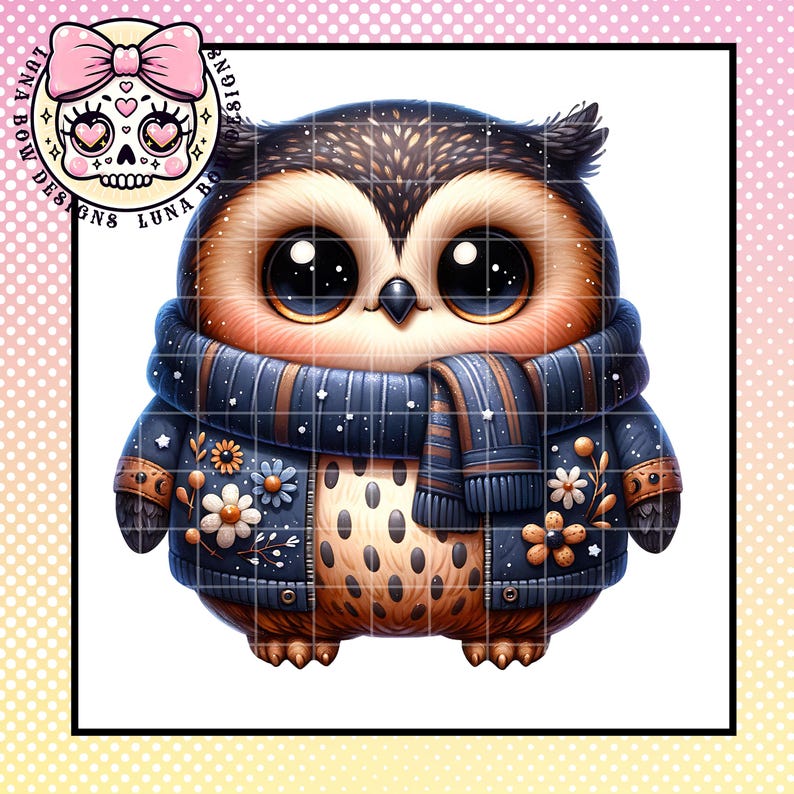 Autumn Owl Clipart Set | 10 Cozy Fall Owl Pngs With Scarves | Woodland ...
