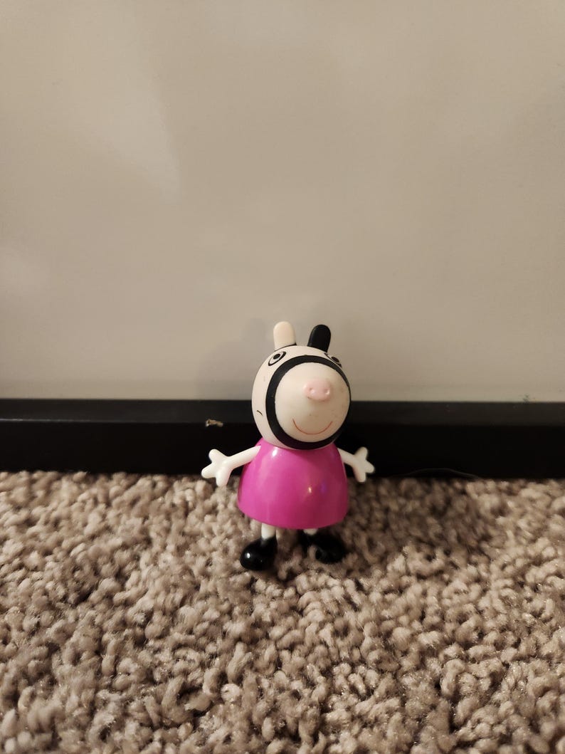 ZOE ZEBRA Peppa Pig Figure - Etsy