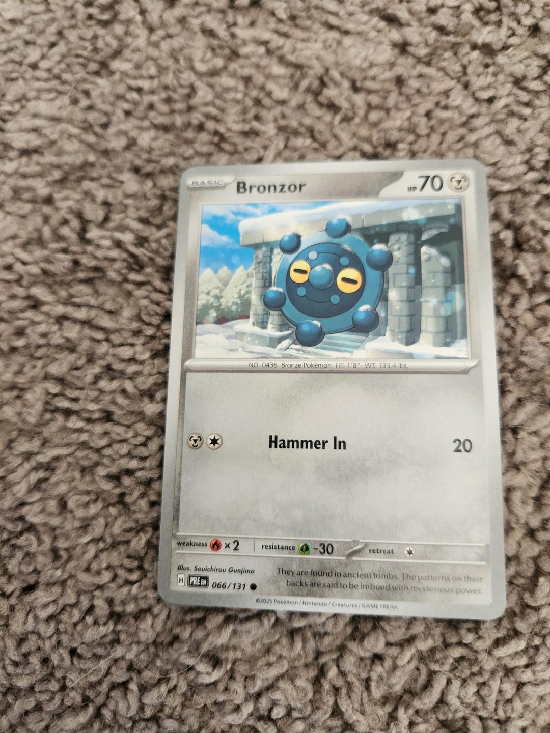 Bronzor 066/131 Prismatic Evolutions Reverse Holo - Etsy