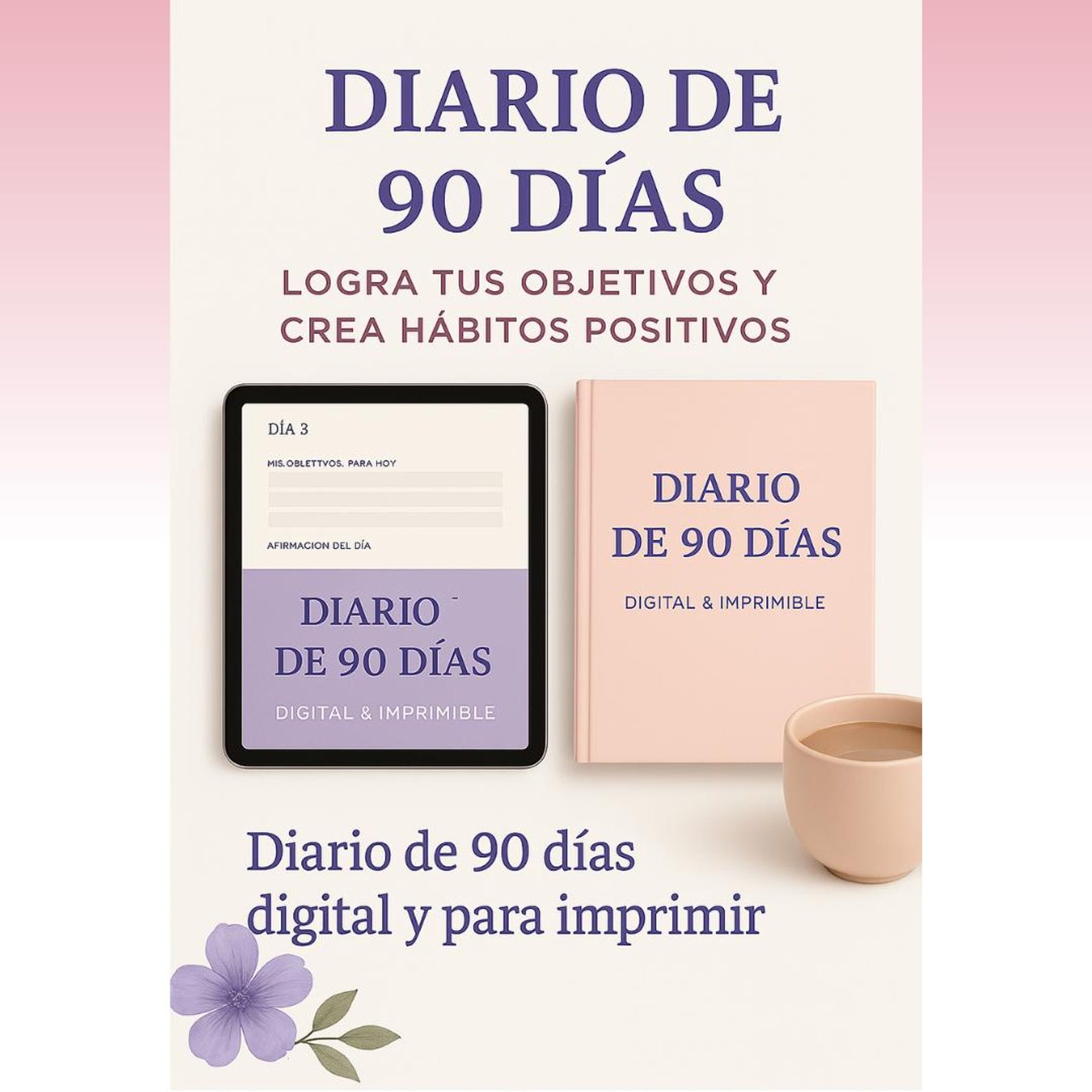 Diario De Bienestar Cristiano De 90 Días | Planificador De Calma En PDF ...