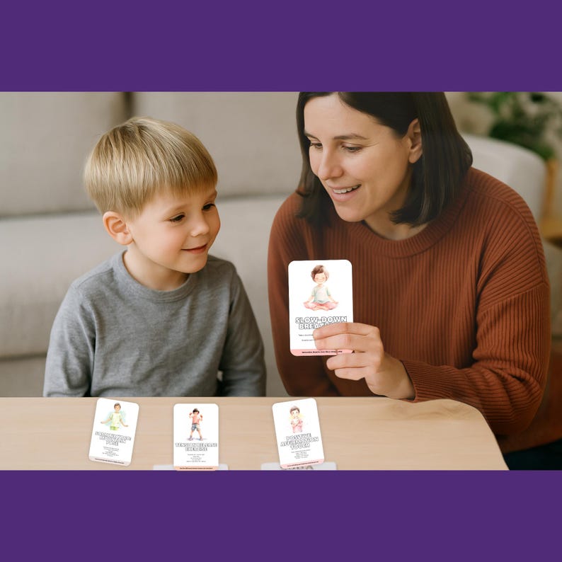 Somatic Regulation Cards for Kids | 29 Calming Exercises + Parent Guide ...