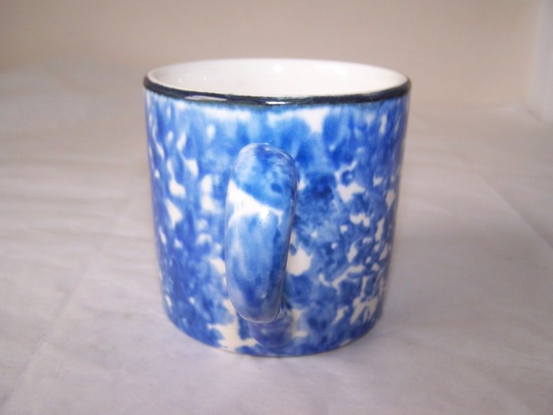 Stangl Pottery Mug Blue Spatterware Town and Country Small | Etsy