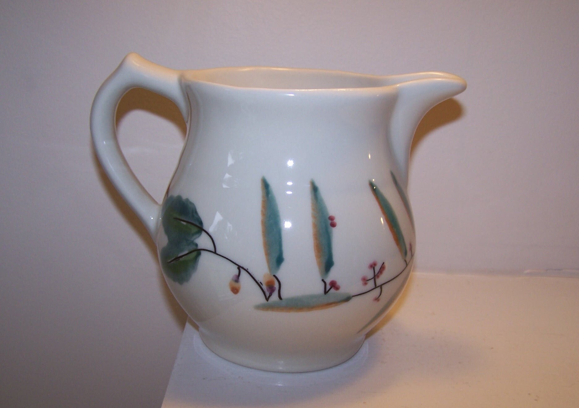 Hartstone Pottery Leaves Pottery Pitcher Fall Pitcher Made | Etsy