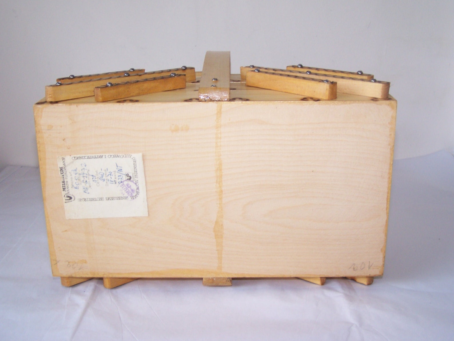 Wooden Sewing Box Polish Folk Art 10 Inch Box Pyrography | Etsy