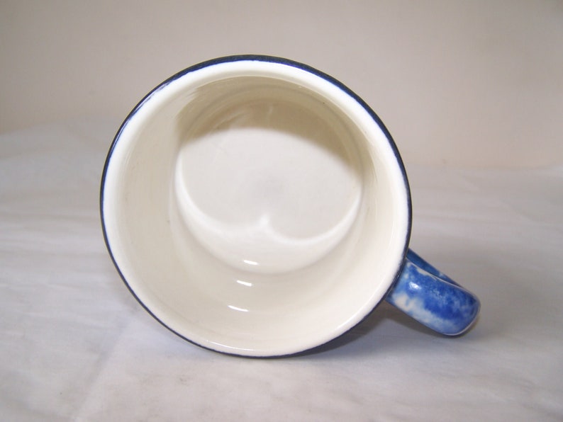 Stangl Pottery Mug Blue Spatterware Town and Country Small | Etsy