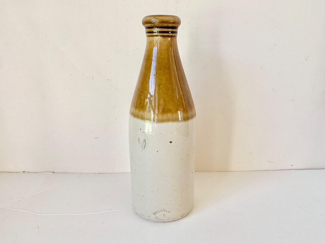Antique Pottery, Stoneware, Ginger Beer Bottle, 9 Grosvenor Glasgow ...