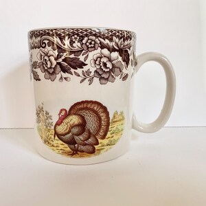 Vintage, Spode Woodland, Turkey Mug, Spode England, Brown Transferware ...