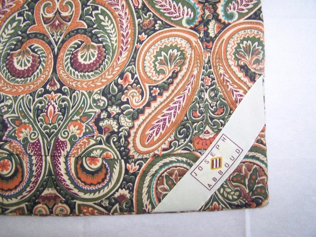Vintage, Joseph Abboud, Standard Pillow Sham, Ogee Quilt Pattern, 100 ...