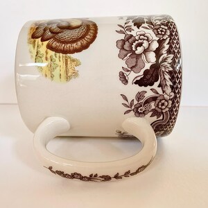 Vintage, Spode Woodland, Turkey Mug, Spode England, Brown Transferware ...