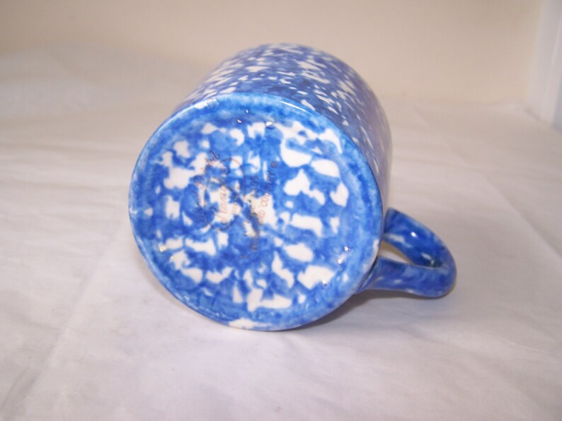 Stangl Pottery Mug Blue Spatterware Town and Country Small - Etsy