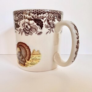 Vintage, Spode Woodland, Turkey Mug, Spode England, Brown Transferware ...