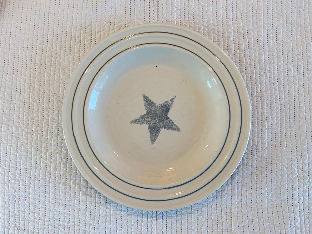 Hartstone Pottery, Star Dinner Plate, New Country Gear, 10 Inch Plate ...