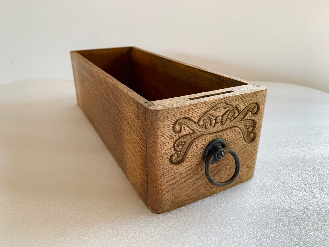 Wood Sewing Drawer, Industrial Style, Vintage, Sewing Machine Bin ...