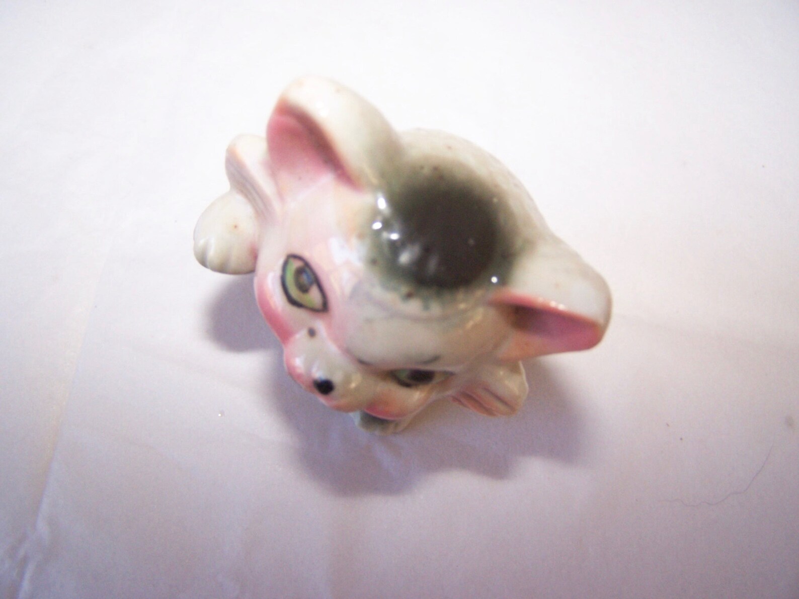 Waving Cat Figurine Small Pottery Cat Made in Japan 3 Inch - Etsy