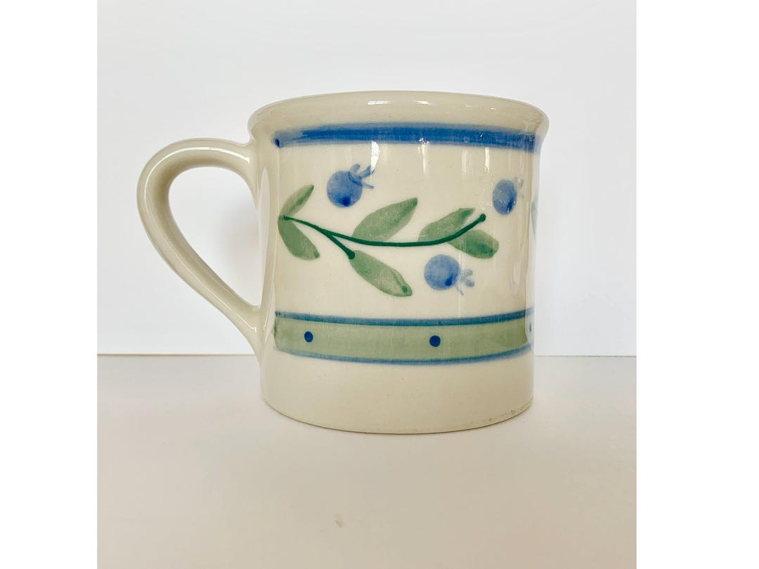 Hartstone Pottery, Blueberry Mug, Coffee Mug, Tea Cup, Made in USA ...