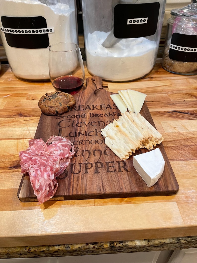 Hobbit Meals List - Cutting, Serving, or Food Tray, Lord of the Rings ...