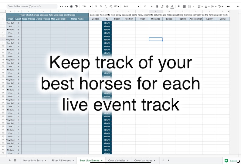 NEW Rival Stars Horse Racing Tracker - DECEMBER 2025 UPDATE!!!! - Etsy
