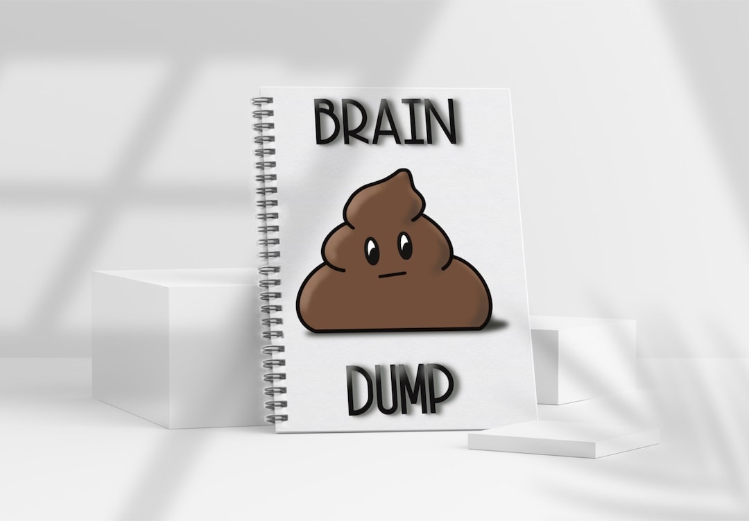 Brain Dump Notebook - the Ultimate Poop-tacular Spiral Journal! - Etsy