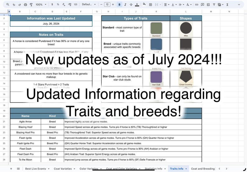 NEW Rival Stars Horse Racing Tracker - DECEMBER 2025 UPDATE!!!! - Etsy